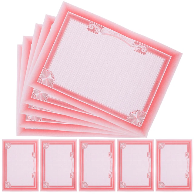 10 SHEETS BLANK Certificate Paper Printable Paper Award Paper ...