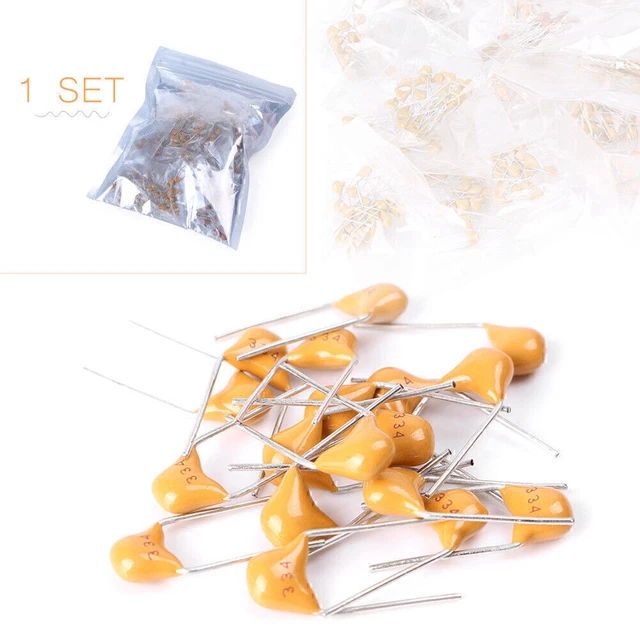 35 VALORI 8PF~2,2UF 700 pz condensatore ceramica monolitico scatola kit ...