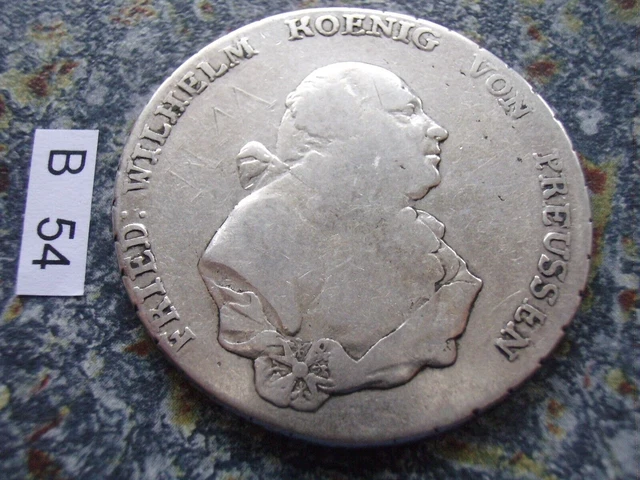 BRANDENBURG PREUSSEN 1 Silber Taler 1796 A König Friedrich Wilhelm II 1786 - 1797 EUR 84,00 ...