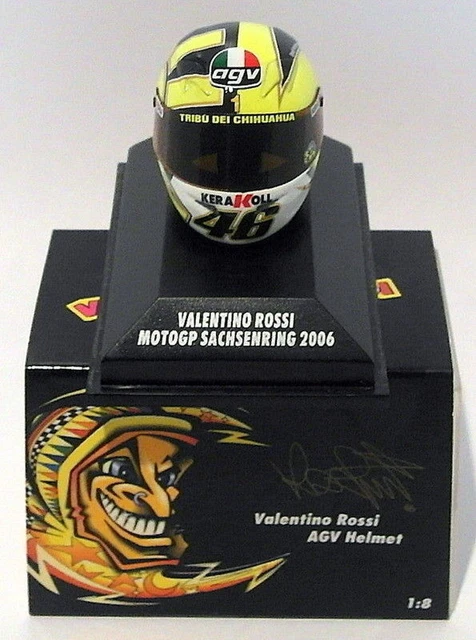 MINICHAMPS 1/8 SCALE 397 060086 - AGV Helmet Moto GP Sachsenring 2006 V ...
