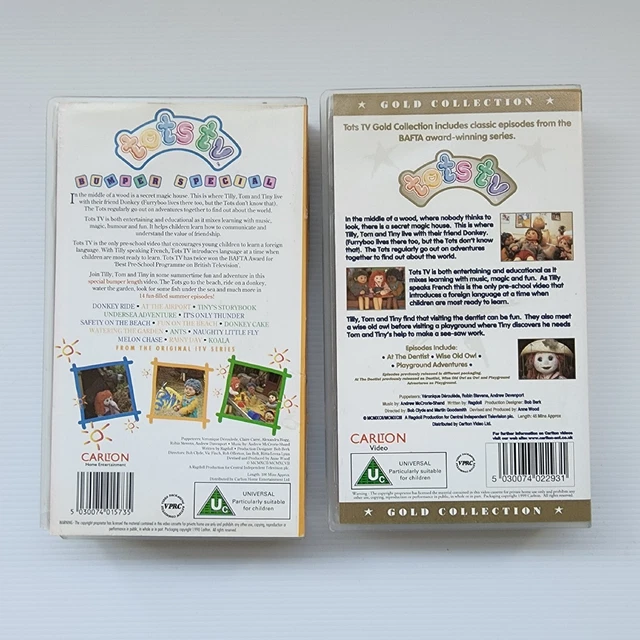 TOTS TV GOLD Collection VHS And Donkey Ride Great Condition Carlton ...