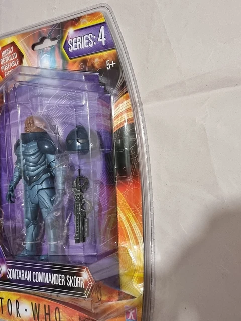 DOCTOR WHO SERIES 4 Sontaran Commander Skorr Action Figure 10Th Dr Era ...