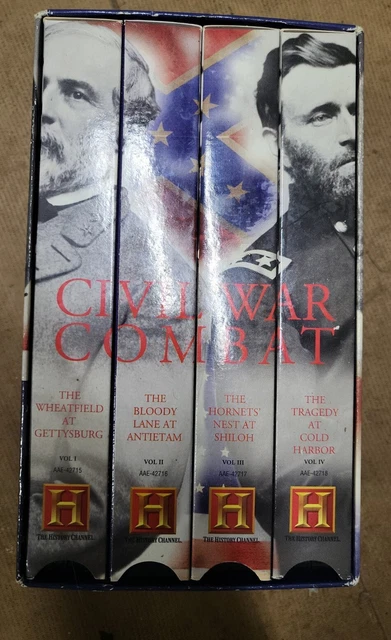 ENSEMBLE CASSETTE VHS Civil War Combat History Channel boîte série EUR ...