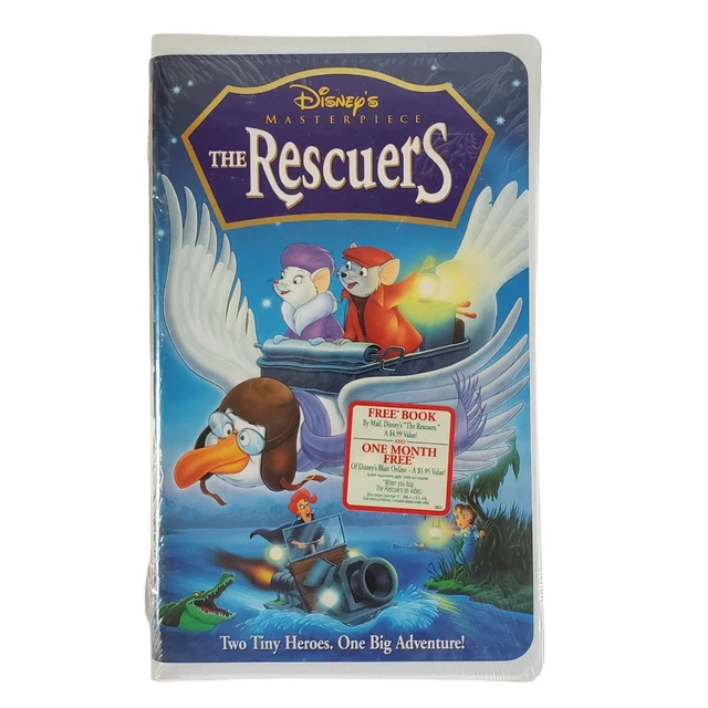 THE RESCUERS VHS Walt Disney Home Video Masterpiece Animated Cartoon ...