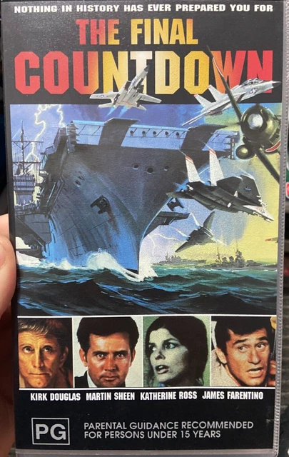 THE FINAL COUNTDOWN VHS VIDEO TAPE (1980 Kirk Douglas sci-fi action ...