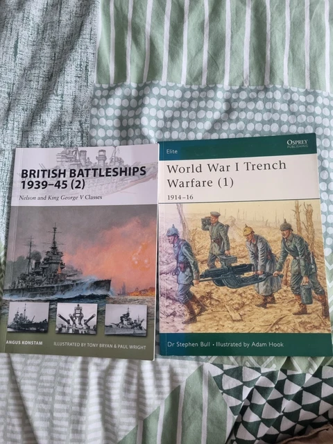 OSPREY VANGUARD BRITISH Battleships And WW1 Trench Warfare (1) Lot Of 2 ...