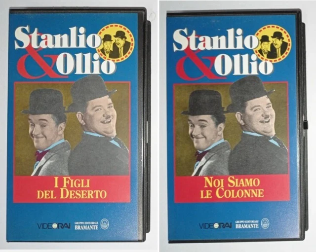 VHS STANLIO & Olio I Figli Del Deserto 1934 Noi Siamo Le Colonne 1940 ...