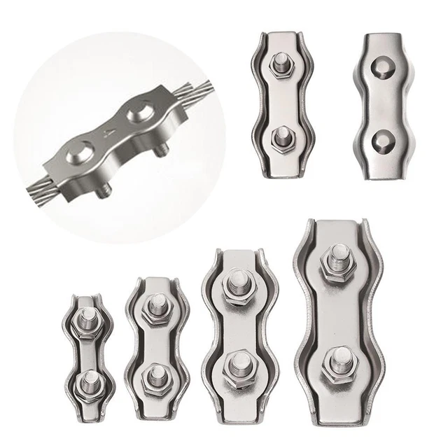 ROPE SIMPLE GRIP Fixing Tool Thimbles Wire Rope Clamp Caliper Rigging ...