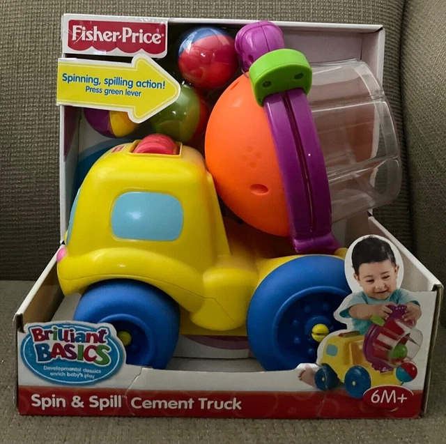 FISHER PRICE BRILLIANT Basics Spin & Spill Cement Truck *New* £23.02 ...