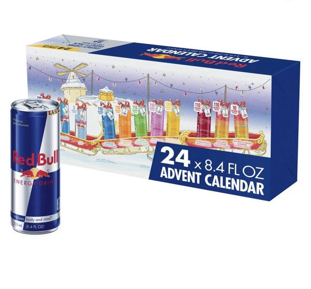 RED BULL ADVENT Calendar 2025 Christmas Pack- Ships Next Day EXP 6/24 ...