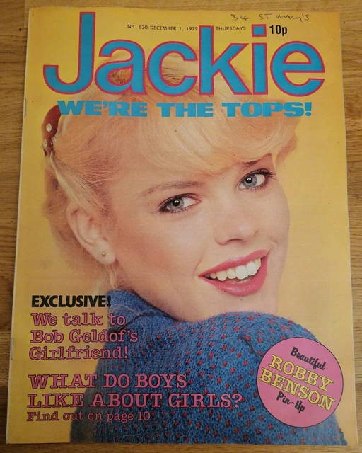 MAGAZINE - VINTAGE Jackie Magazine No #830 Dec 1st 1979 Bob Geldof ...