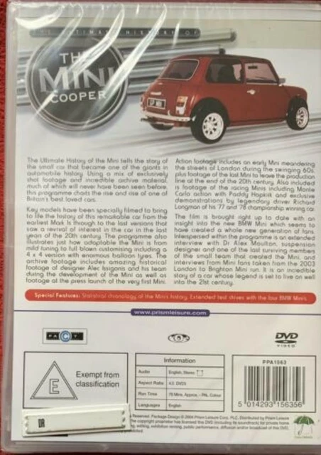 THE ULTIMATE HISTORY of The Mini Cooper DVD £2.39 - PicClick UK
