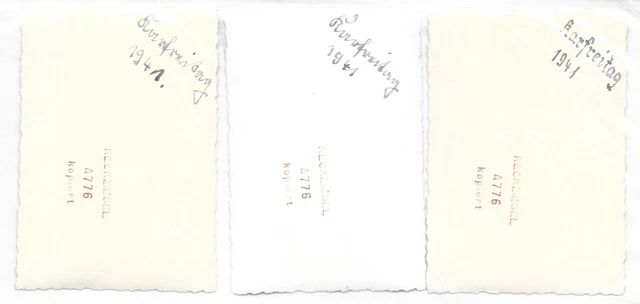 3 FOTOS MÄDCHEN Karfreitag 1941 Asch Sudetenland oder Selb (Wunsiedel ...