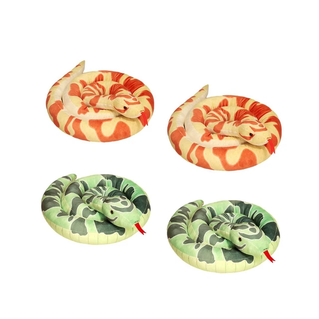 GIANT SNAKE PLUSH Realistic Kids Friendly Hugging Funny Long Snake ...