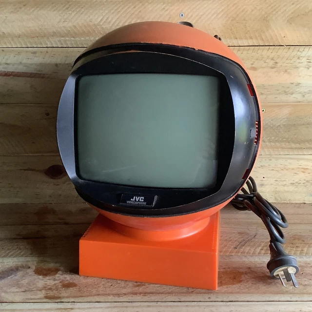 JVC VIDEOSPHERE ORANGE ORIGINAL VINTAGE 1970s TELEVISION TV SPACE ...