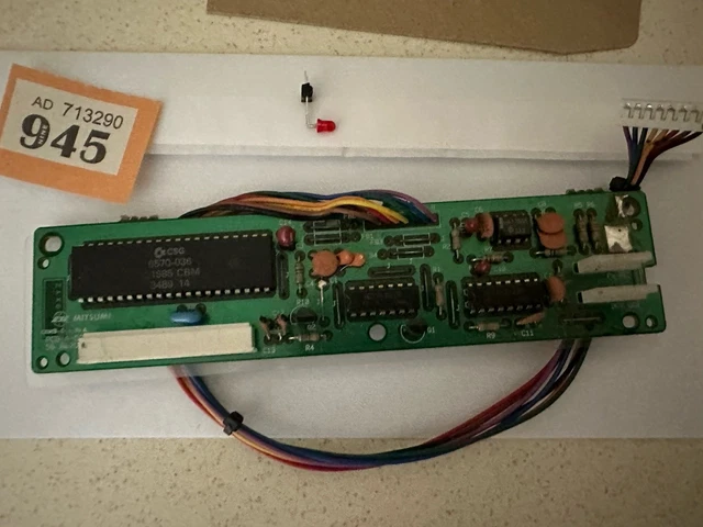 AMIGA 500/PLUS KEYBOARD Controller Red Power Led+red Caps Led Unit ...