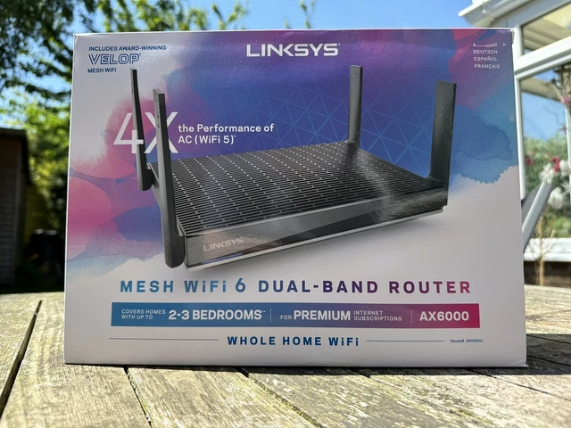 *LINKSYS* AX6000 MAX-STREAM router WiFi 6 dual band MR9600 - scatola ...