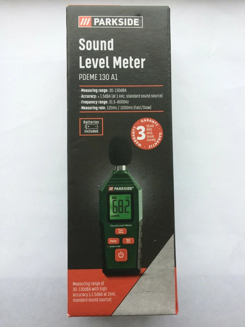 PARKSIDE SOUND LEVEL Meter New 2020 german Model PDEME 130 A1, bnisb ...