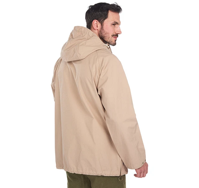 BARBOUR BEN FOGLE Washed Khaki Keswisk Smock Pull Over Jacket Size ...