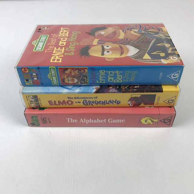 SESAME STREET BIG Bird Elmo & Ernie VHS Video Cassette Tapes X 3 $40.00 ...
