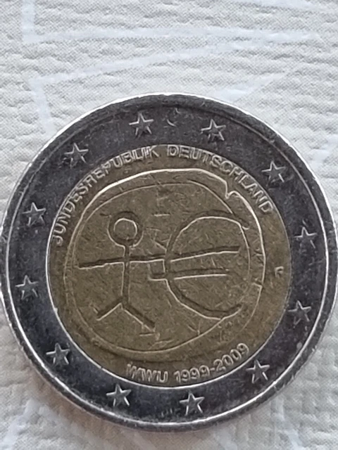 2 EURO MÜNZE mit Strichmännchen *F* WWU 1999 2009 - Deutschland Fehlprägung EUR 600,00 - PicClick DE