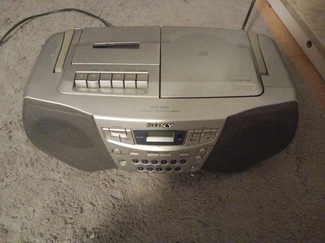SONY CFD-S32L CD, Radio, Cassette Tape, Ghetto Blaster, Boombox. £39.99 ...