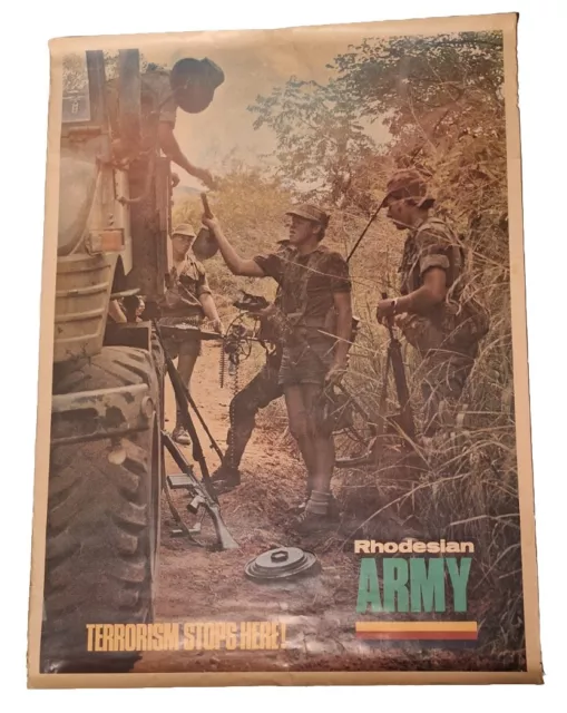 ORIGINAL RHODESIAN ARMY Recruitment Poster £170.00 - PicClick UK