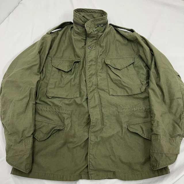 VINTAGE US ARMY Military M-65 Field Jacket OG-107 Men Size Medium ...