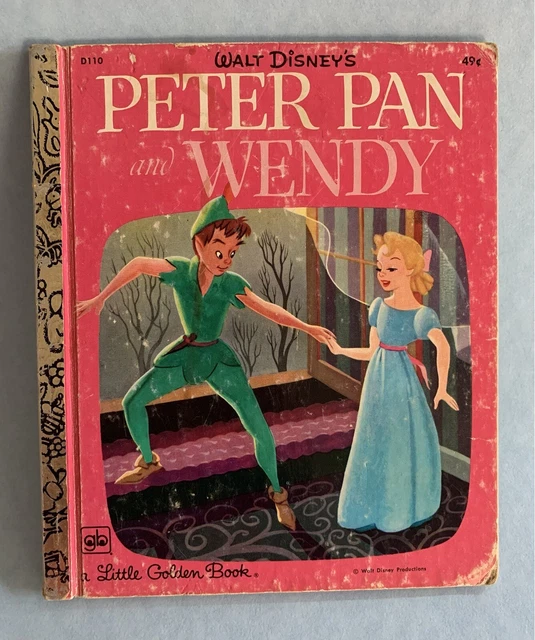 LITTLE GOLDEN BOOK Peter Pan And Wendy Walt Disney 1976 D110 $5.99 ...