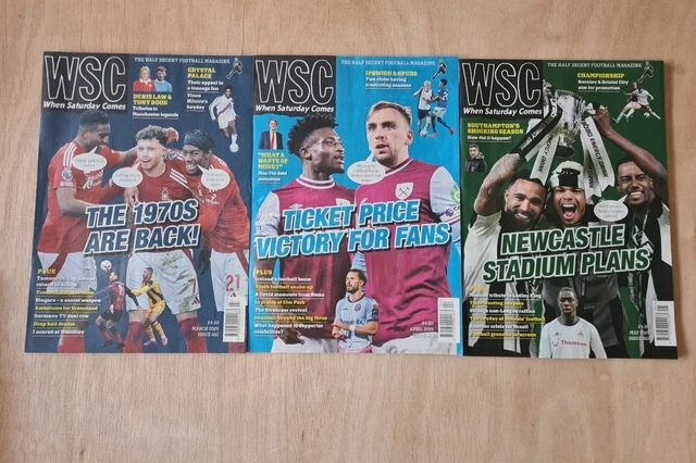 WSC WHEN SATURDAY Comes Magazine x3 2025 May April March Football ...