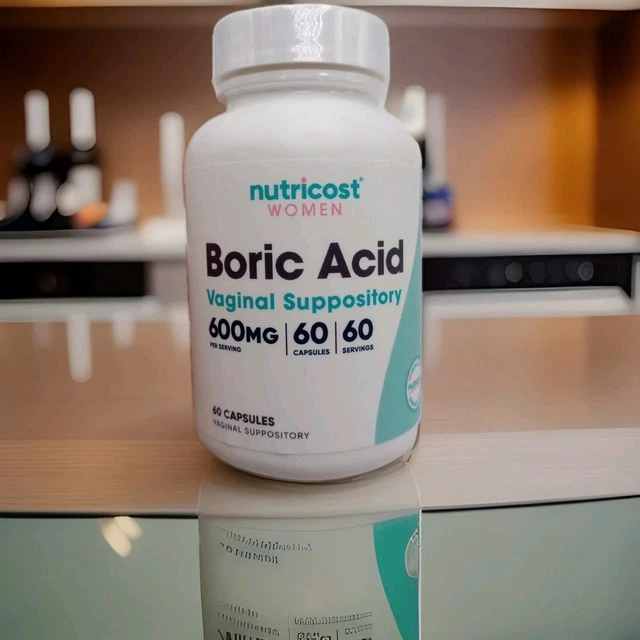 NUTRICOST WOMEN BORIC Acid Vaginal Suppository 60 Capsules 600mg A09 £ ...