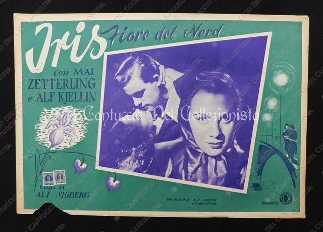 1946 FILM IRIS OCH LÖJTNANTSHJÄRTA FIORE DEL NORD Regia Alf Sjöberg Poster 1/10 EUR 20,00 ...