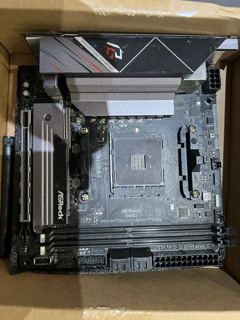ASROCK B550 PHANTOM Gaming Mini ITX Motherboard AMD Socket AM4 DDR4 ...