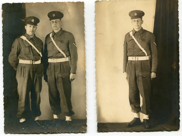 2 X ORIGINAL WW2 photos ROYAL MILITARY POLICE BLUECAPS *RARE* 1945 £21. ...