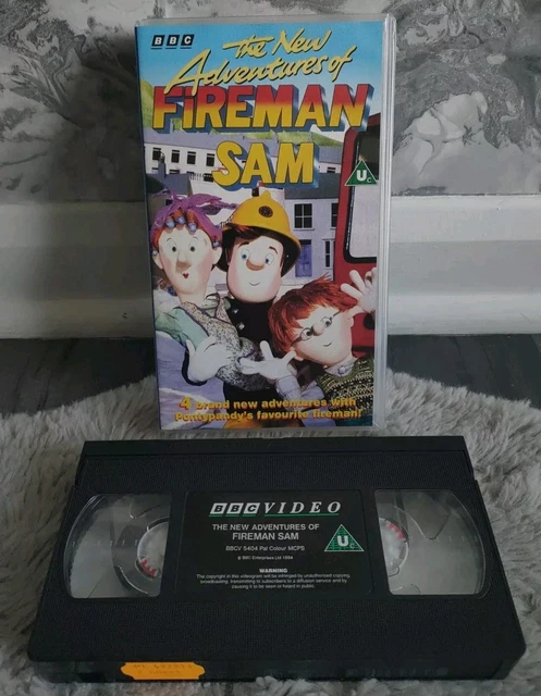 THE NEW ADVENTURES Of Fireman Sam - UK PAL VHS Release 1994 Vintage ...