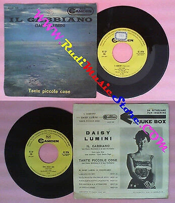 LP 45 7'' DAISY LUMINI Il gabbiano Tante piccole cose italy CAMDEN no ...