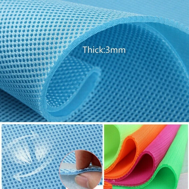 3D AIR MESH Fabric Net Cloth Sandwich Spacer Craft Sew Material Three ...