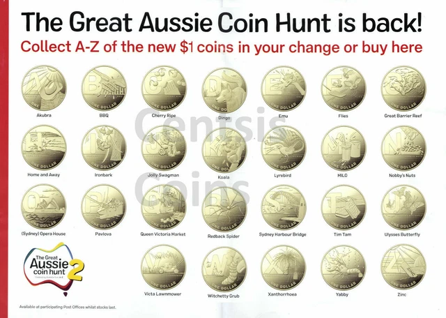 2021 GREAT AUSSIE coin hunt full set 26 coins $70.00 - PicClick AU