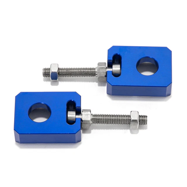 BLUE AXLE BLOCKS Chain Adjuster Bolt for Talaria Sting for Sur-ron ...