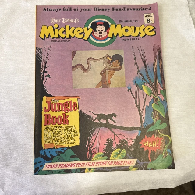 RARE VINTAGE NO12 Walt Disneys Mickey Mouse 10Jan 1976 Comic Disneyana ...