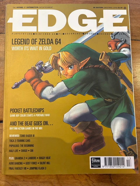 EDGE MAGAZINE ISSUE 66 Legend 1998 of Zelda cover £10.00 - PicClick UK