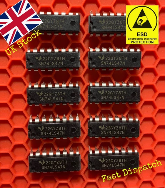 10PCS DEAL SN74LS47 BCD To 7-segment Decoder Driver Common Anode NEW ...