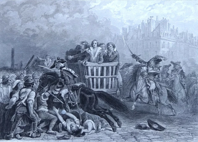 CHOUANS: A GUILLOTINE Convicts Cart Attacked by Royalists £23.07 ...