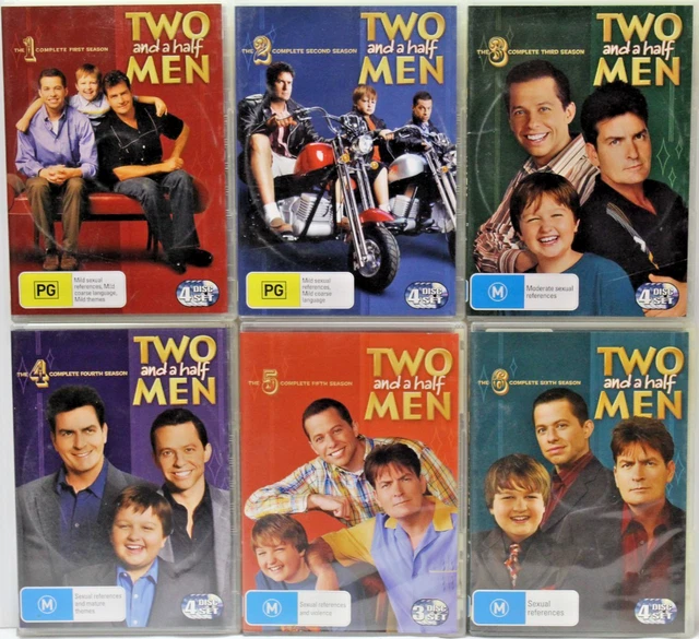 TWO AND A Half Men DVD Season 1-6 Reg 4 Sitcom Charlie Sheen Jon Cryer ...