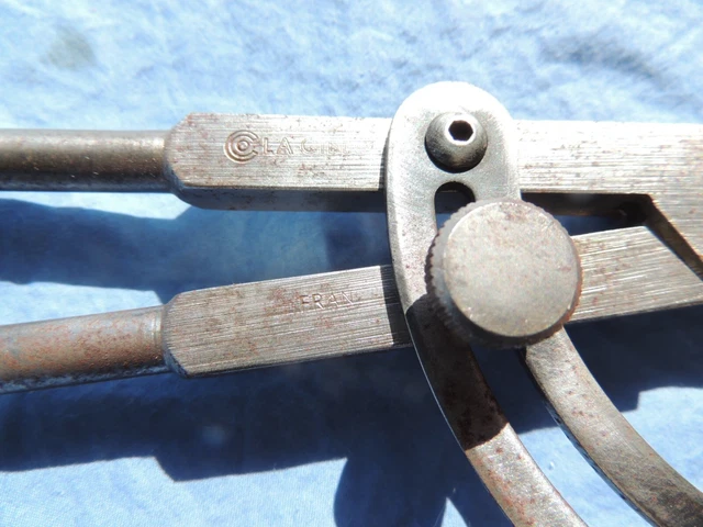 OUTIL ANCIEN GRAND Compas Francais A Secteur La Cible EUR 12,00 ...