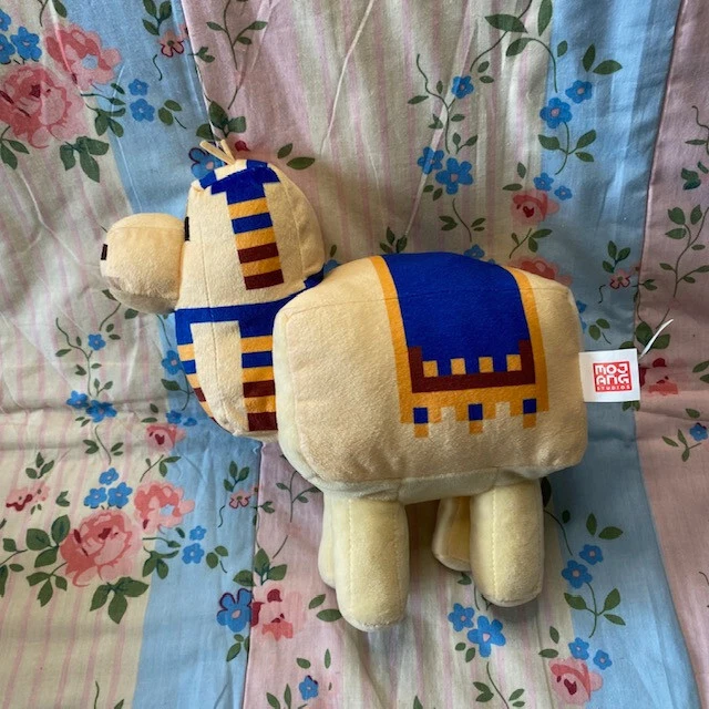 MOJANG MINECRAFT CREAM Llamasoft Plush Toy Comforter 2021 Approx 10 ...