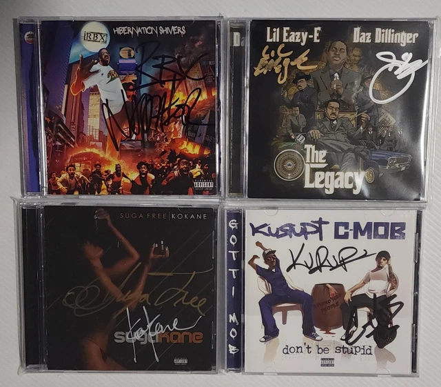 RBX DAZ DILLINGER Kurupt Suga Free Kokane Brand New Autographed Cd Lot ...