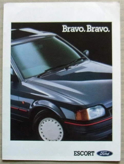 FORD ESCORT BRAVO Car Sales Brochure Feb 1987 #FA 791 £14.99 - PicClick UK