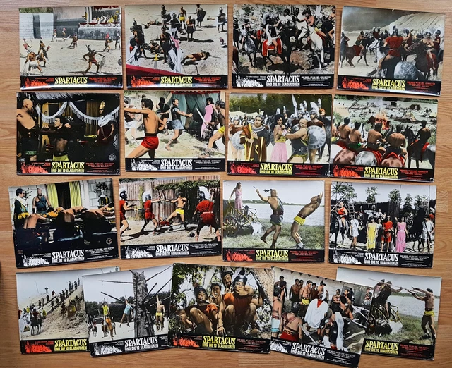 PEPLUM - SPARTACUS & die 7 Gladiatoren - 30 Aushangfotos (kompl.) 1964 ...