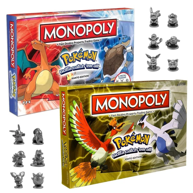 POKÉMON MONOPOLY BOARD Game Kanto or Johto Edition £21.99 - PicClick UK